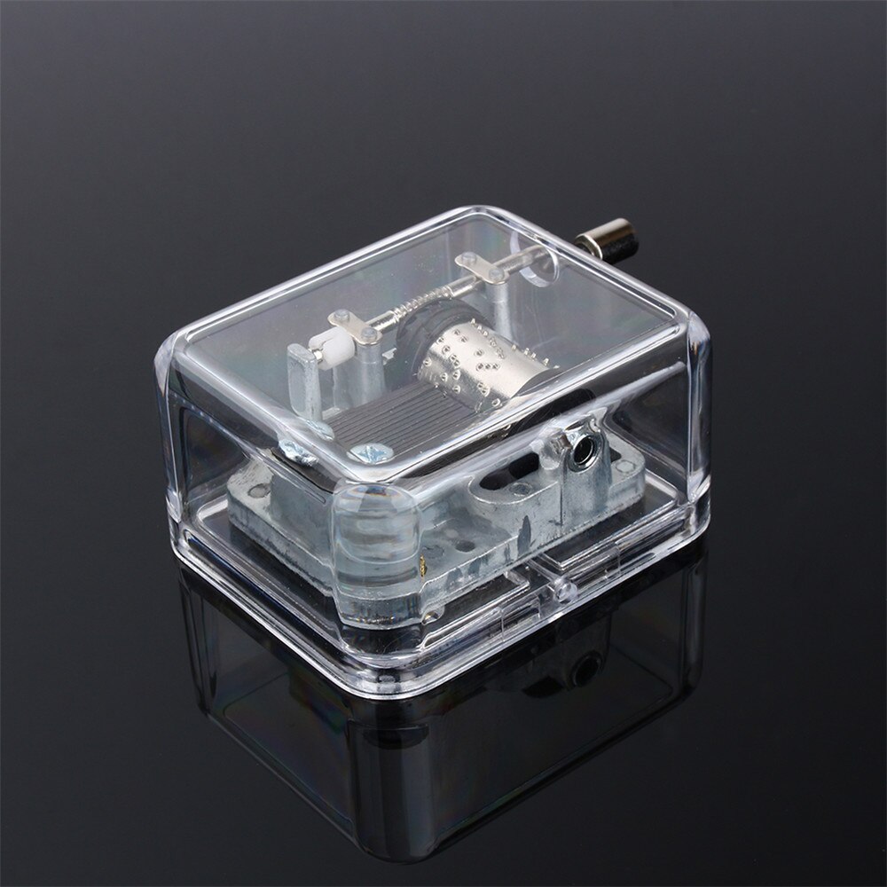 Clear Acrylic Windup Movement Music Box Music Move... – Grandado