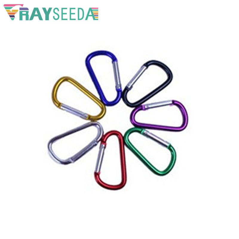 10pcs A Lot Climbing Carabiner D Shape 5# Aluminiu... – Grandado