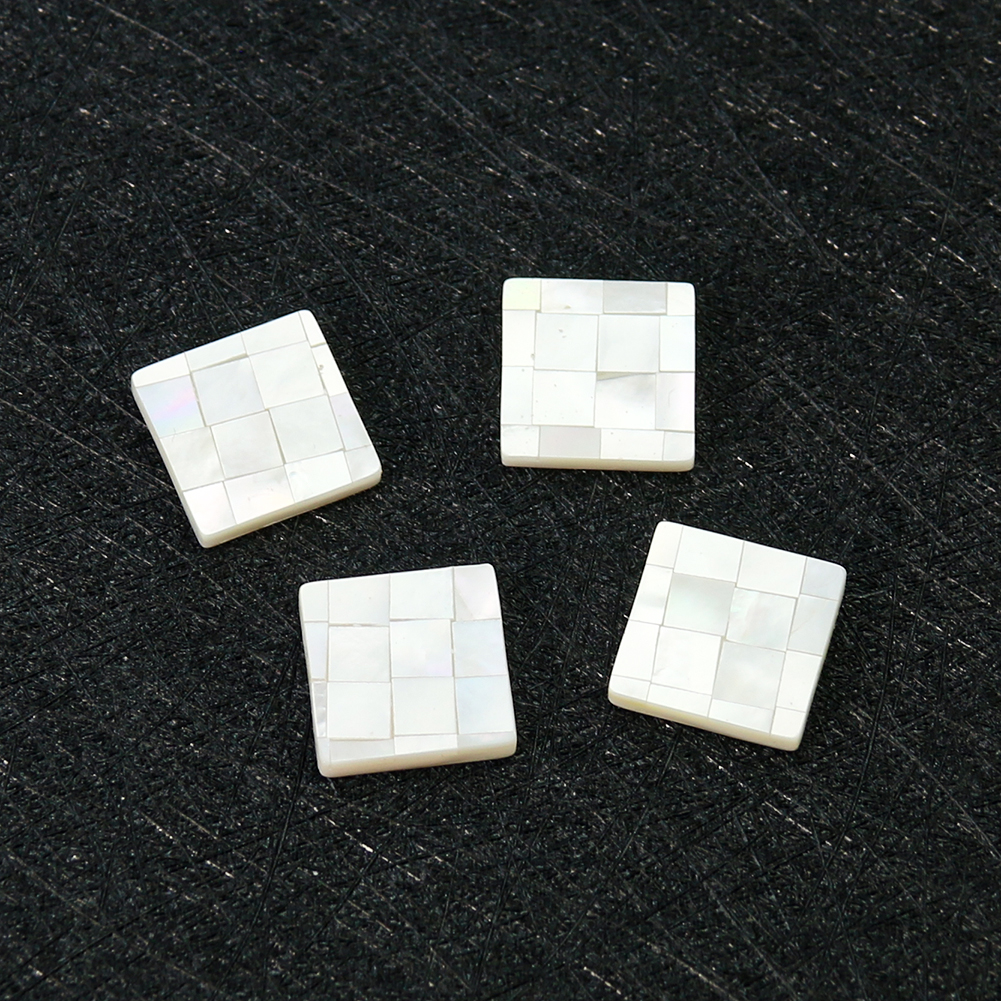 2PCS Natural Shell Mother of Pearl Square Splicing... – Grandado