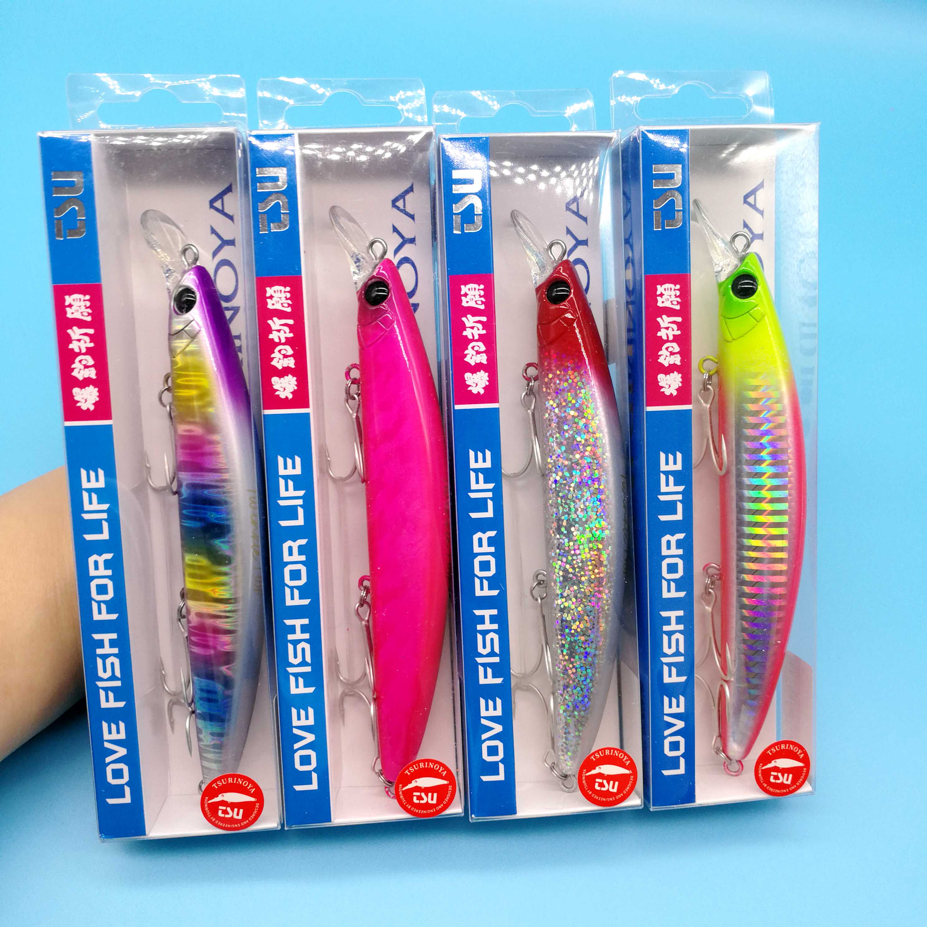 TSURINOYA 4pcs/Lot DW111 Floating Minnow Fishing L... – Grandado
