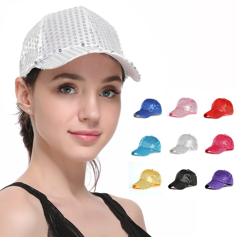 Glitter Hoed Gorras Baseball Cap Vrouwen Verstelba... – Grandado