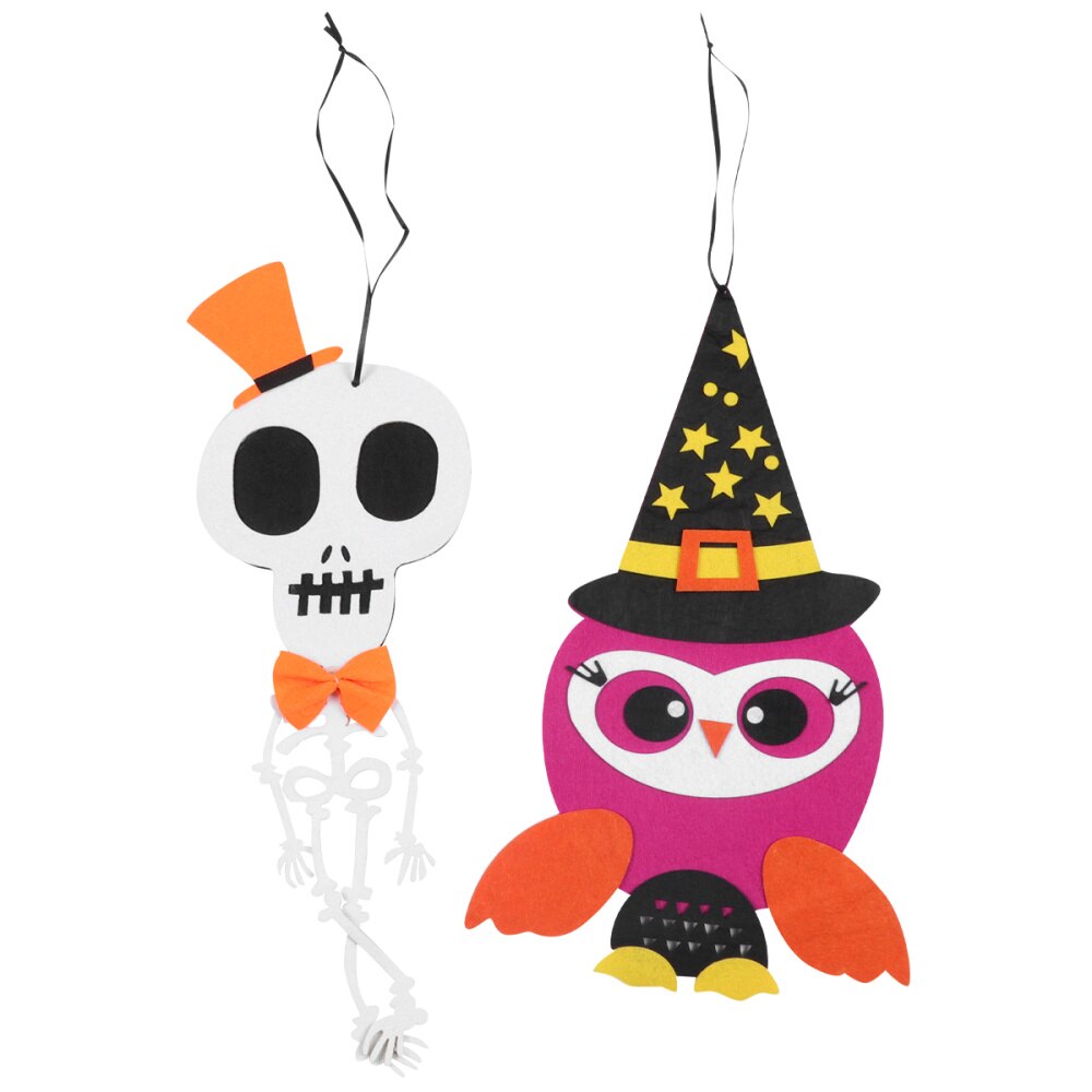 Esqueleto de búho colgante para Halloween, decorac... – Grandado