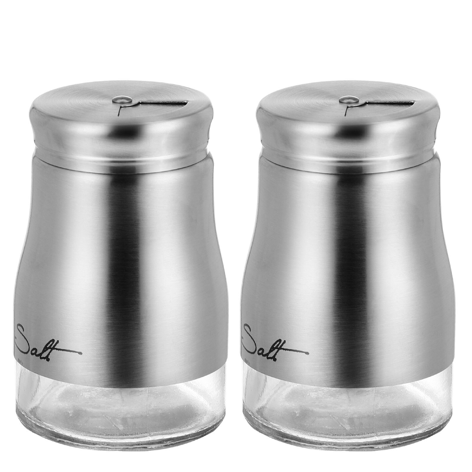 2Pcs Kitchen Salt Shakers Bottles Glass Spice Pepp... – Grandado