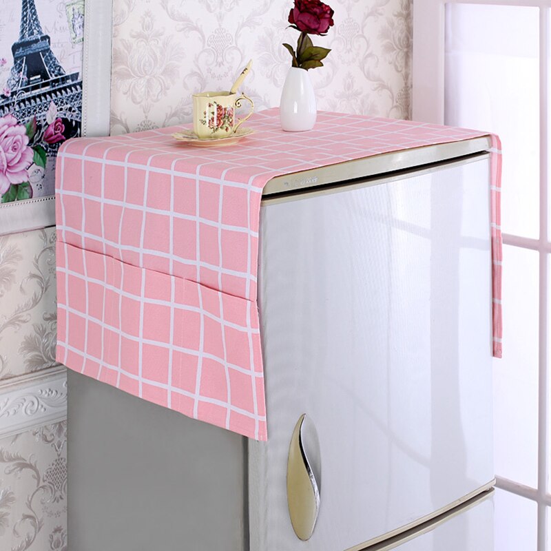Home Refrigerator Dust Cover Plaid Cotton Refriger... – Grandado