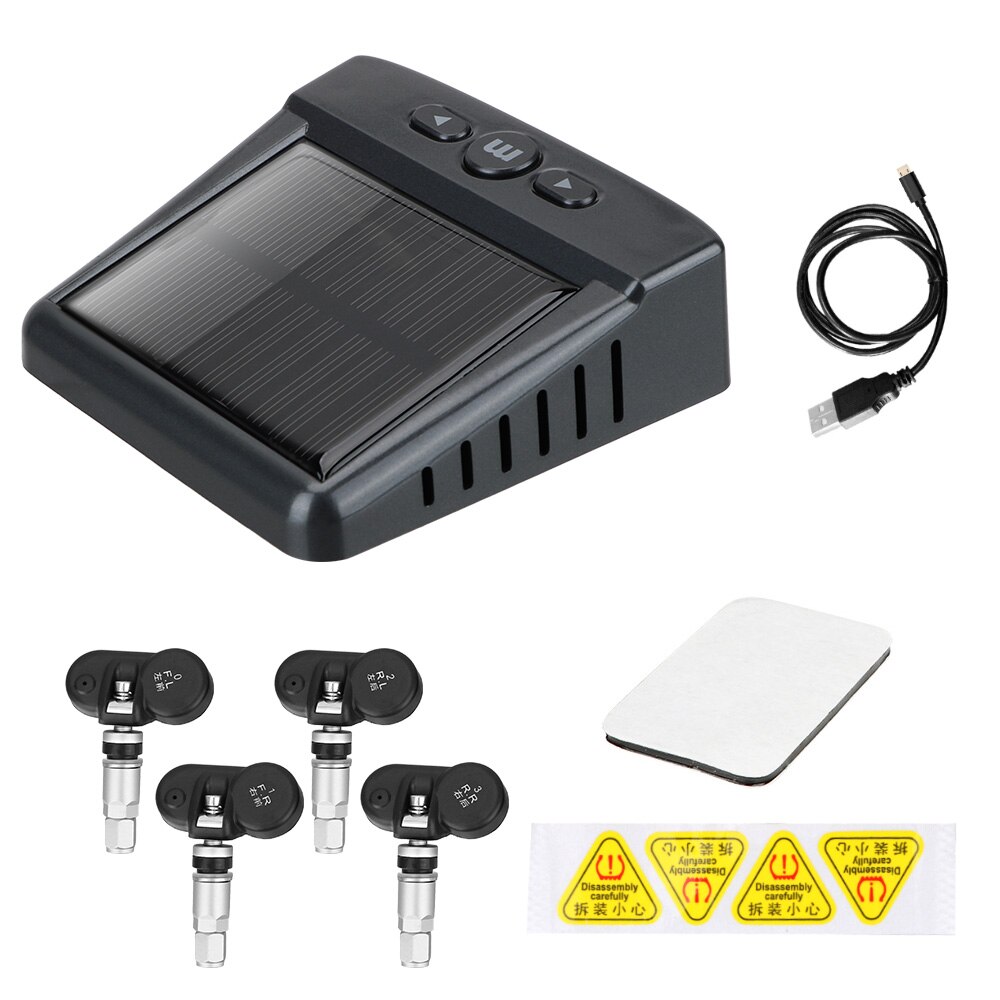 LEEPEE Solar TPMS Car Tire Pressure Alarm Monitor ... – Vicedeal