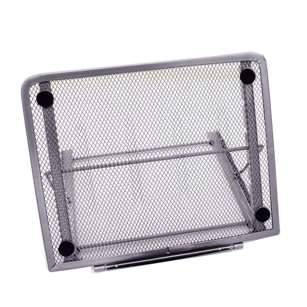 XRHYY Silver Portable Folding/Adjustable Mesh Lapt... – Grandado