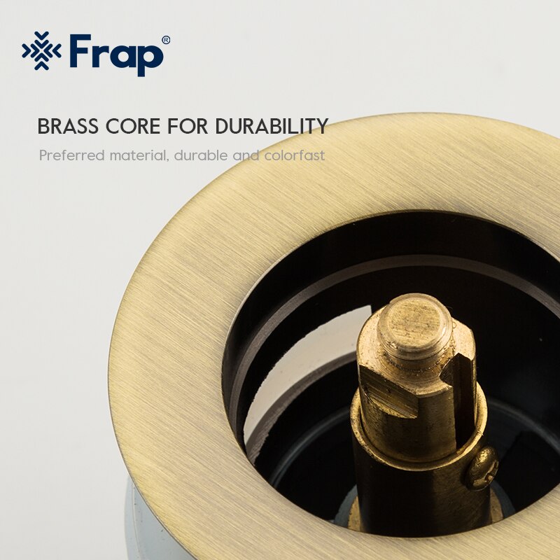 Frap Brass Bath Basin Overflow Hole Sink Tap Push ... – Grandado