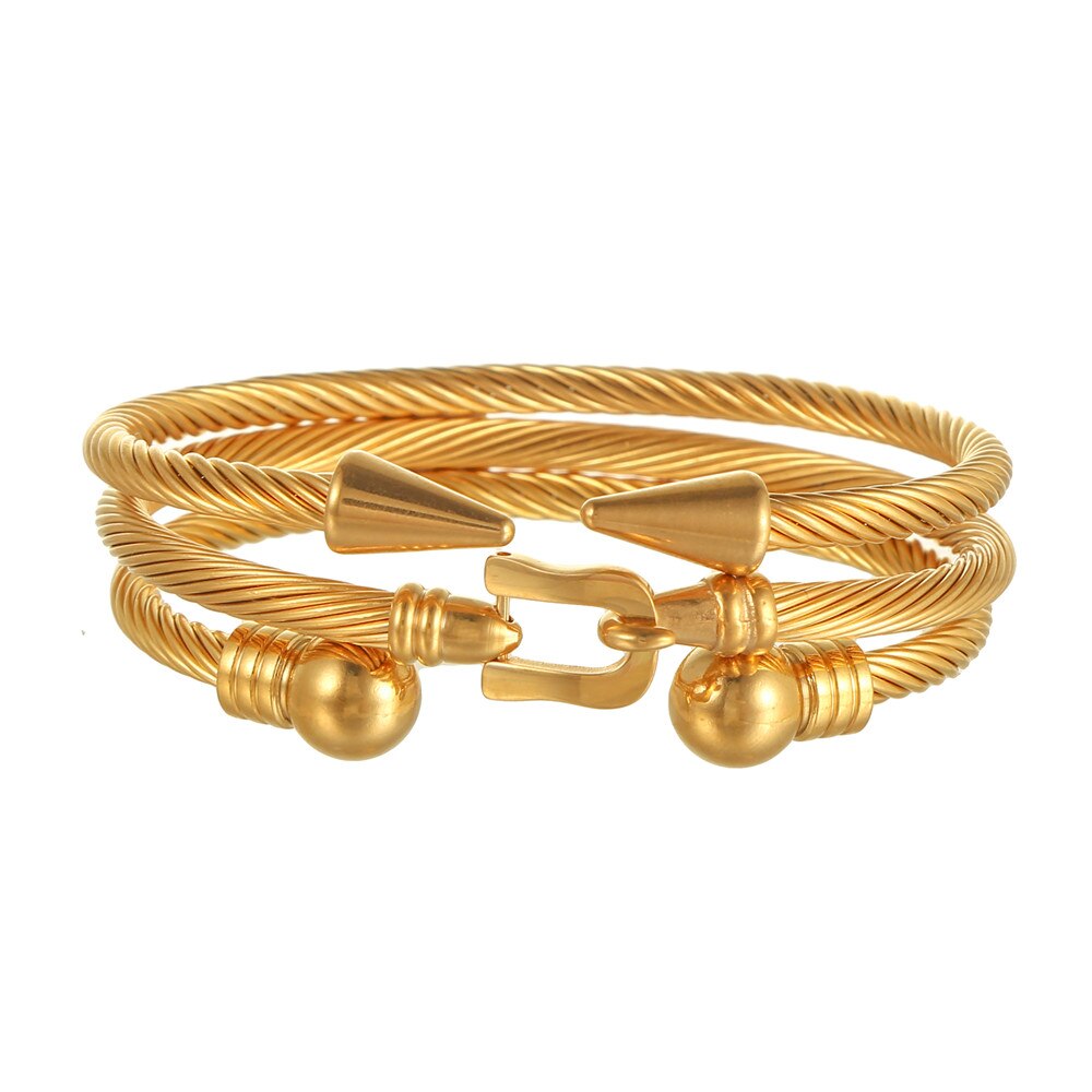 3pcs/set Mens Women Buckle Bangle Jewellery Men Lu... – Grandado