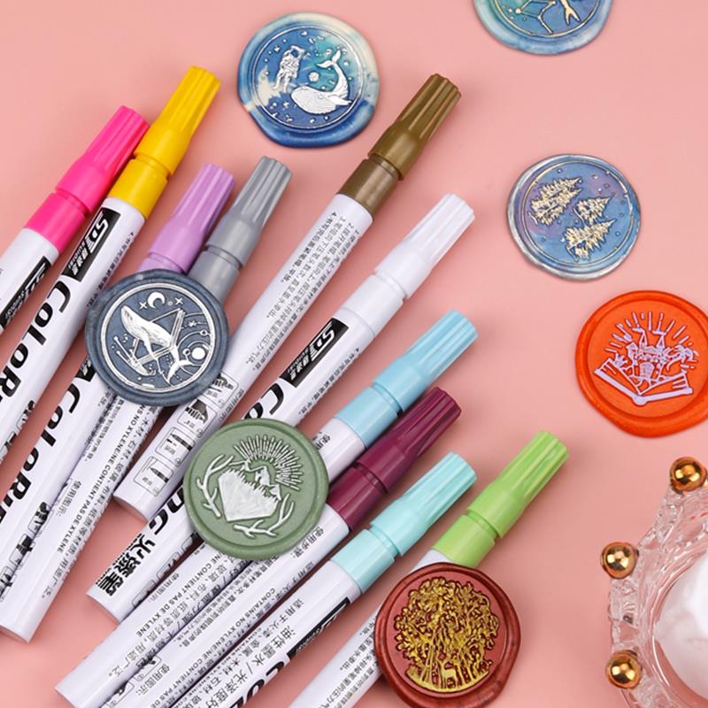 Zegellak Stempel Mark Pen Diy Art Decor Brand Verf... – Vicedeal