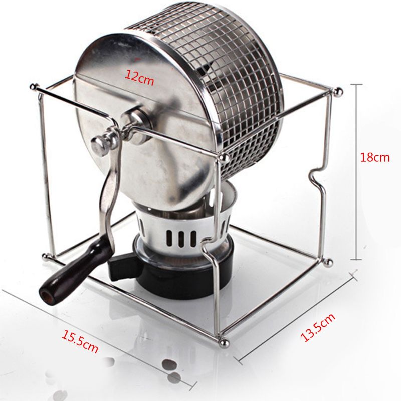 Protable Manual Handy Coffee Bean Roaster Set Stainless Steel Mill Hand ...