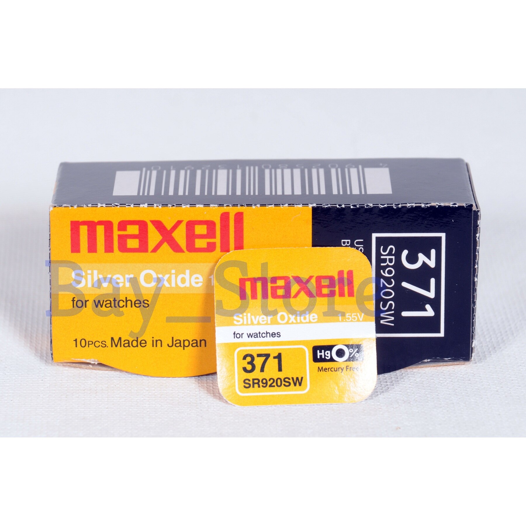 10 PCS Maxell SR920SW 371 45 mAh 1.55 V Zilveroxid... – Vicedeal