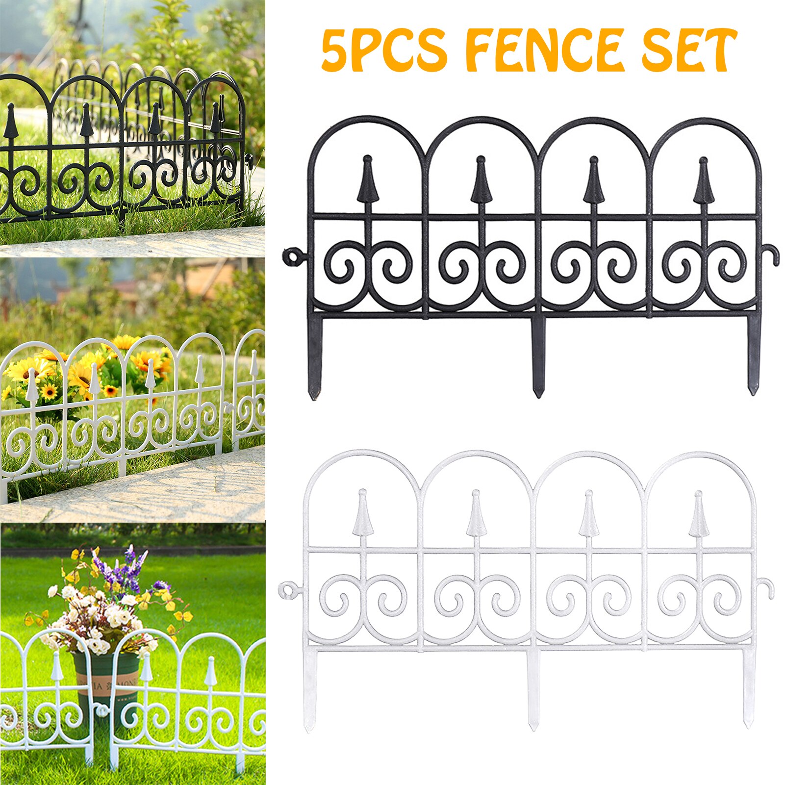 5Pcs Tuin Grens Decoratieve Hek Rand Outdoor Plant... – Vicedeal