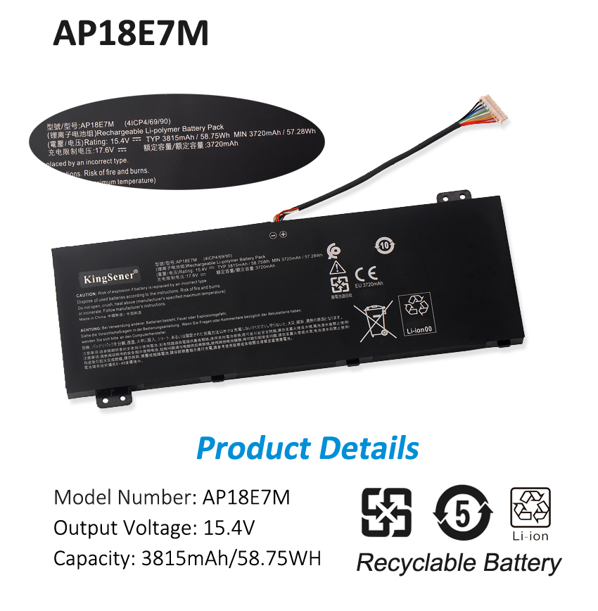 Kingsener AP18E7M Laptop Battery For Acer Nitro 5 ... – Vicedeal