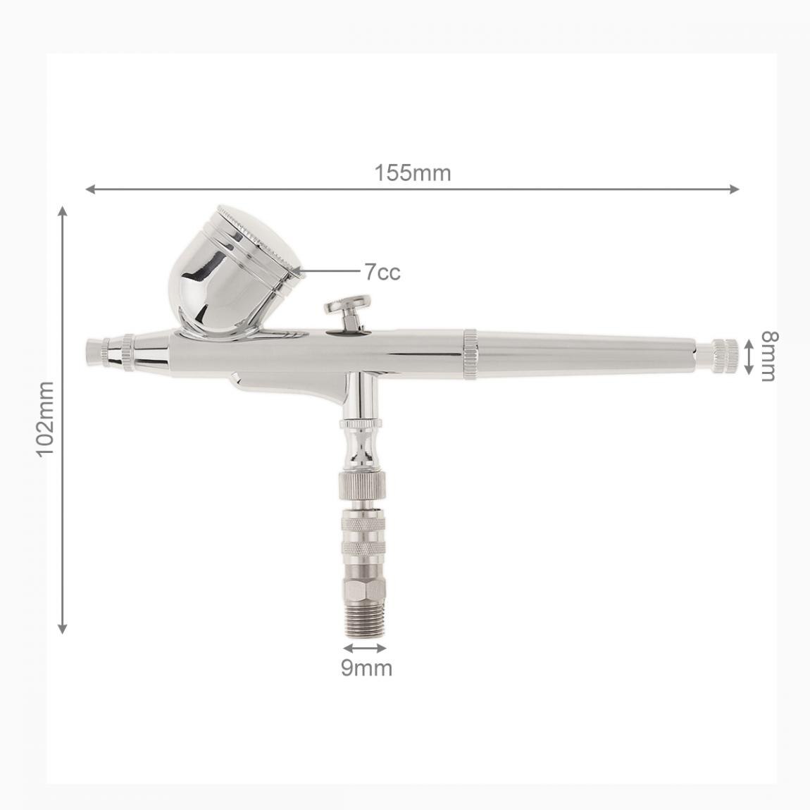 Dual Action Airbrush Spray Gun Kit Trigger Spray G... – Grandado