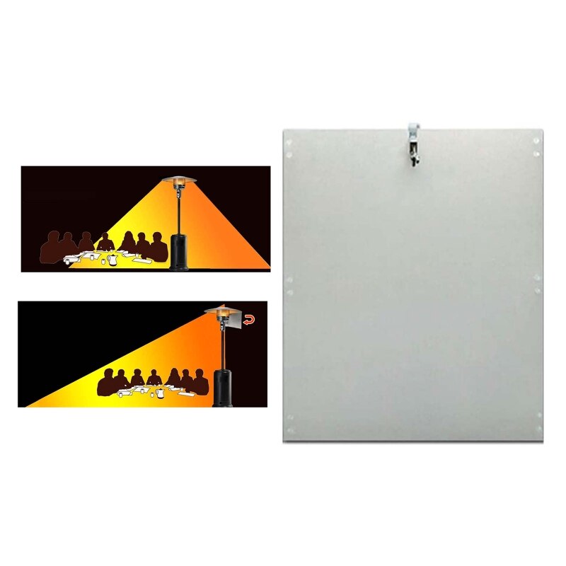 Heater Foldable Reflector Shield for Round Natural... – Vicedeal