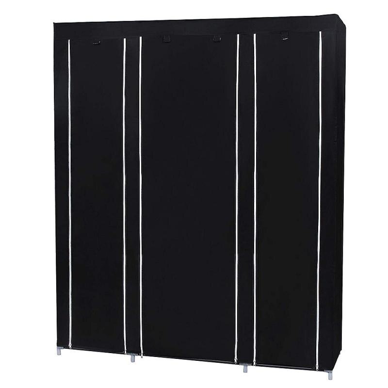 Black Multi-purpose Non-woven Cloth Wardrobe Fabri... – Grandado