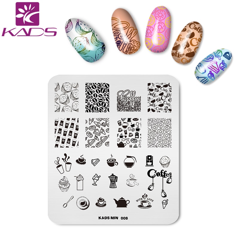 Kads Nail Stempel Cupcake Met Donuts & Koffie ... – Grandado