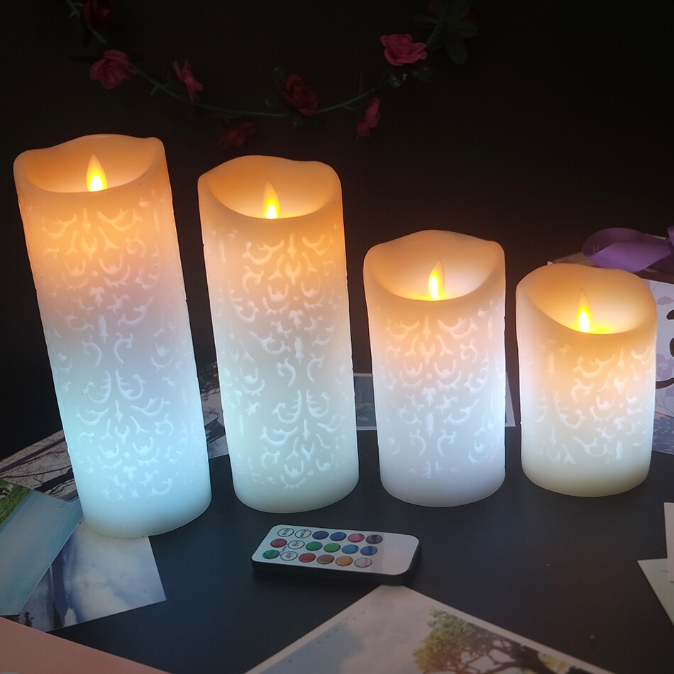 Wireless remote led candle made by paraffin wax,fl... – Grandado
