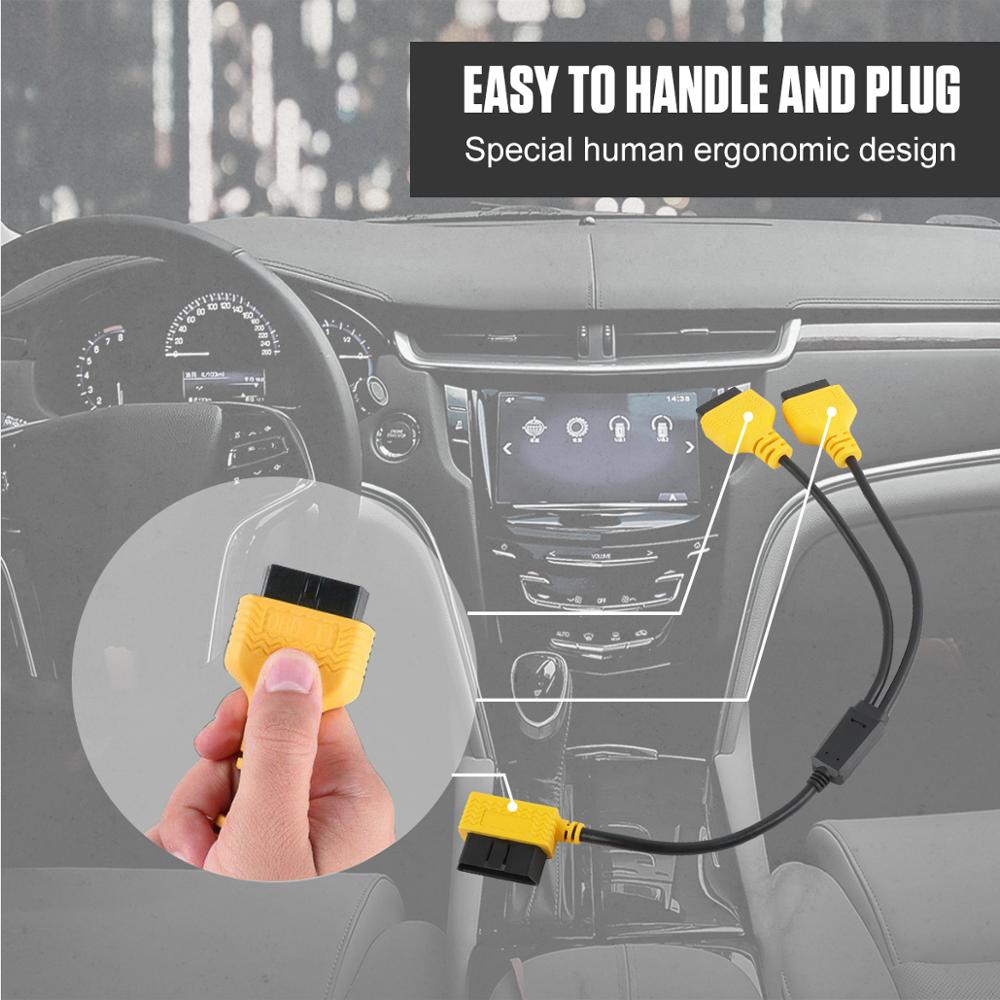 AUTOOL 50cm OBD2 Cable Connector Universal Car OBD... – Grandado