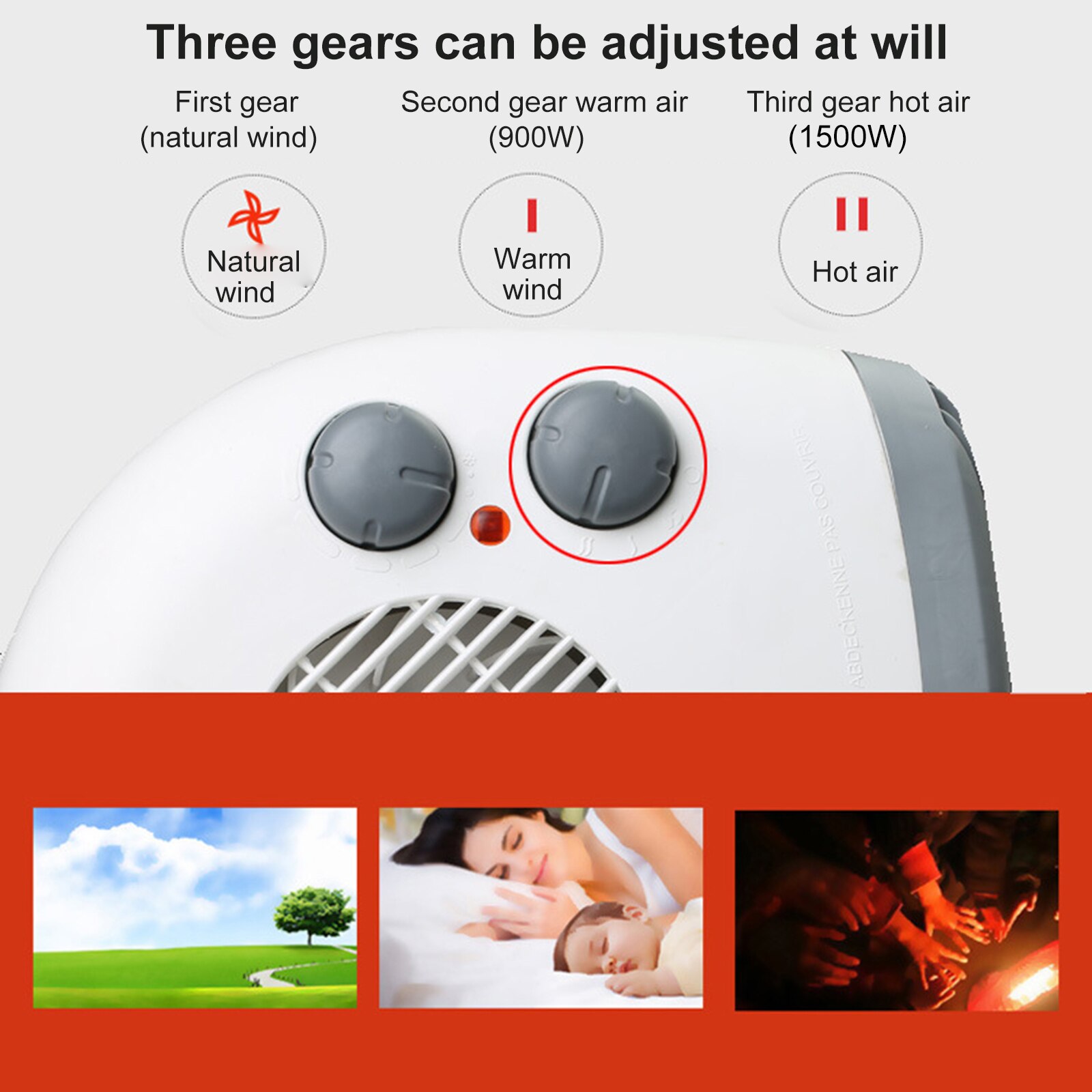 2-IN-1 Electric Heater Cooler Portable Home Warmer... – Grandado