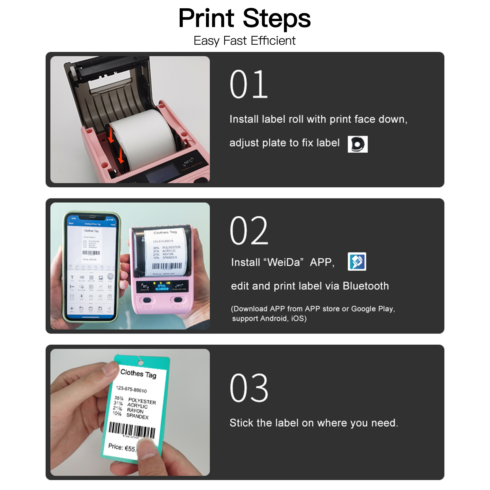 58Mm Draagbare Thermische Printer Draadloze Expres... – Vicedeal