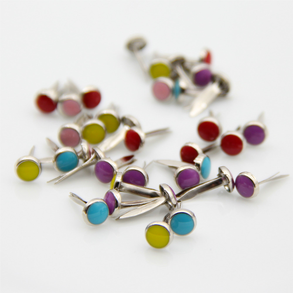 50pcs Colorful Round Metal Brads For Scrapbooking ... – Grandado