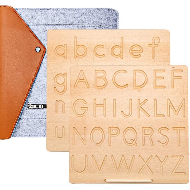 Letter Tracking Board Wood Alphabet Tracing Board ... – Vicedeal