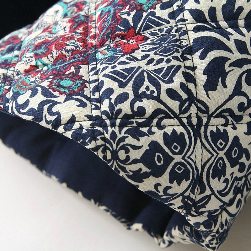 Winter Ethnic Floral embroidery jacket Parkas Vint... – Grandado