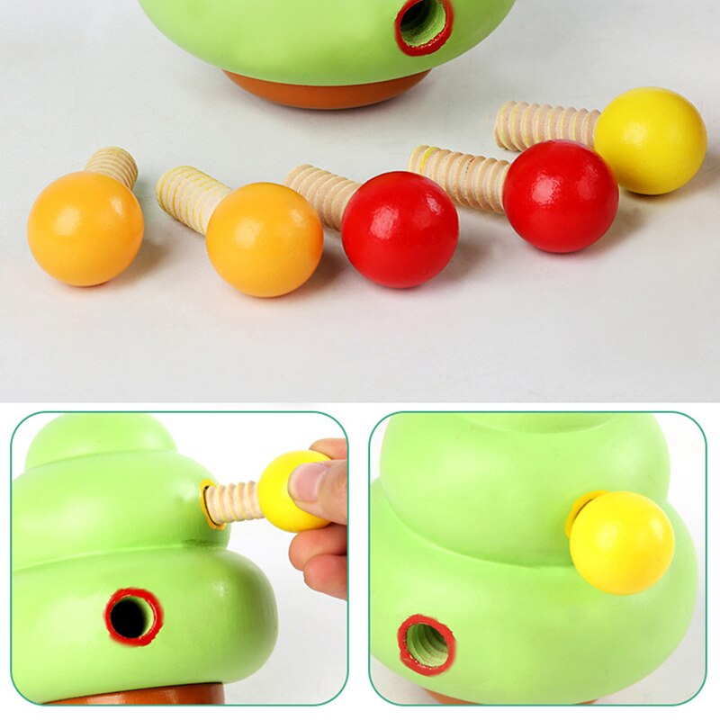 Baby Wooden Screw Sorting Tree Preschool Puzzle Ga... – Grandado