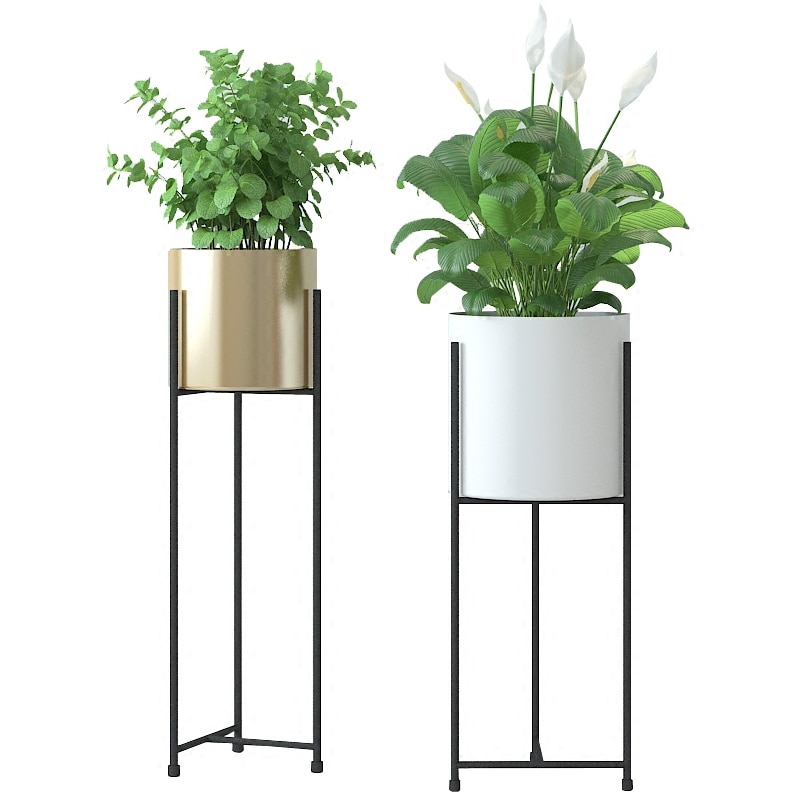 Nordic Wrought Iron Flower Stand Balcony Living Ro... – Vicedeal