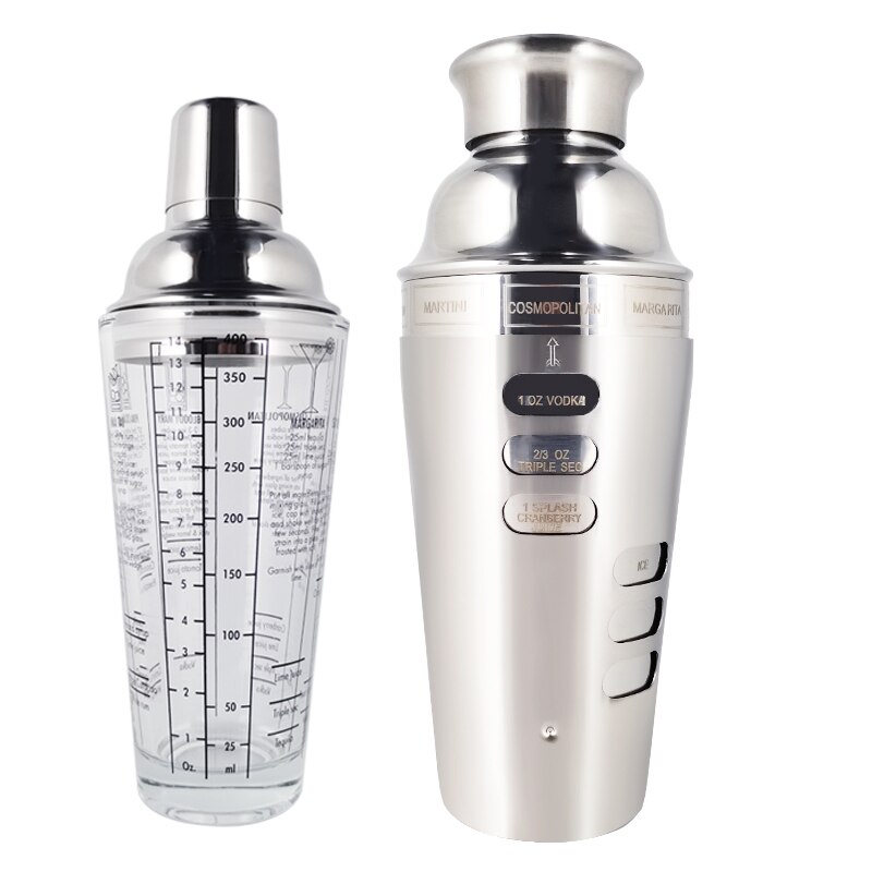 700Ml Stainless Steel Cocktail Shaker Measuring Ba... – Grandado
