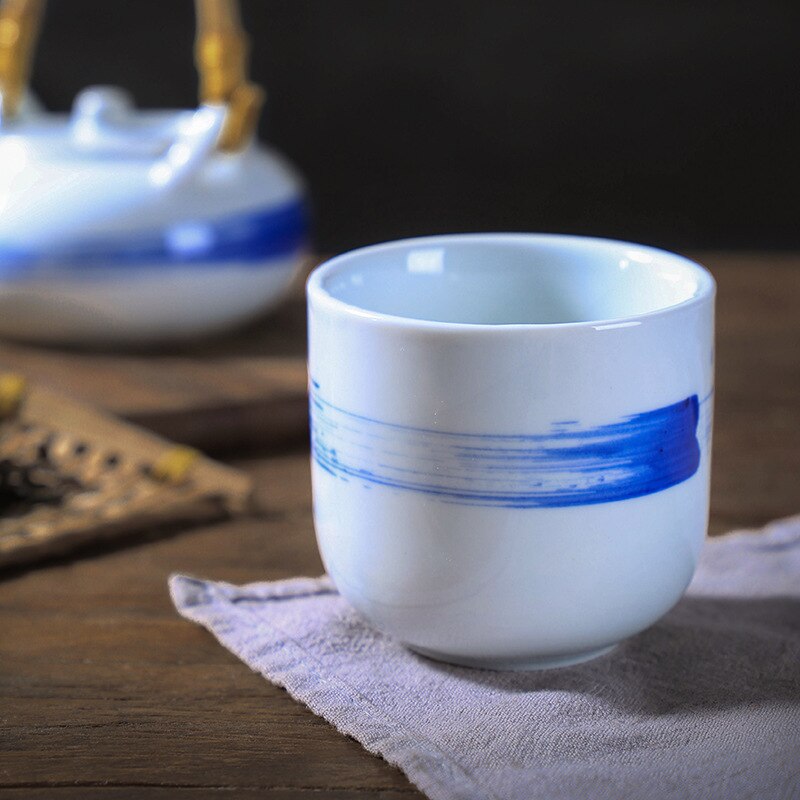 Thee Cup, Water Cup, Grof Aardewerk, Hand Geschild... – Grandado