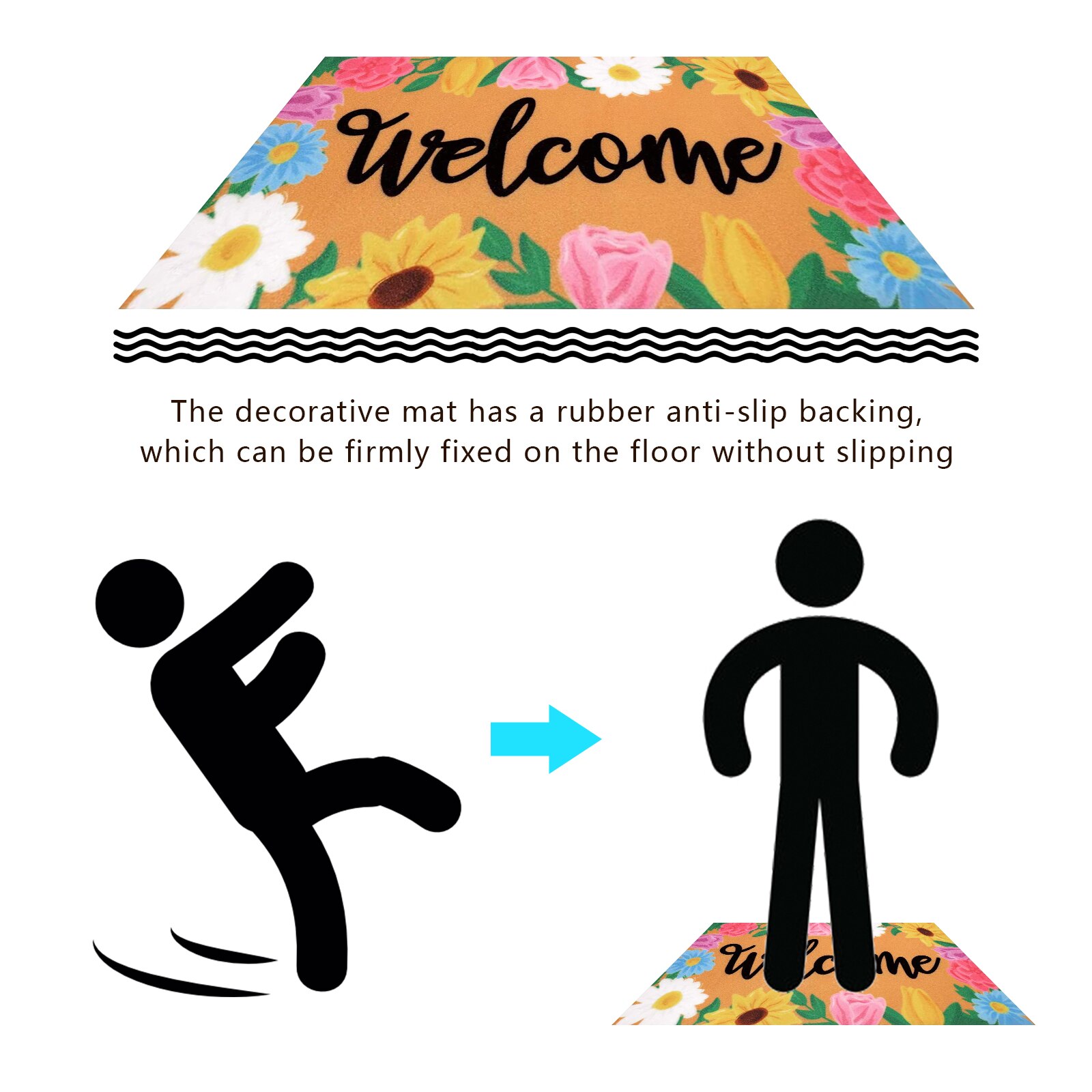 Waterdicht Anti Slip Wasbare Entree Tapijt Outdoor... – Grandado