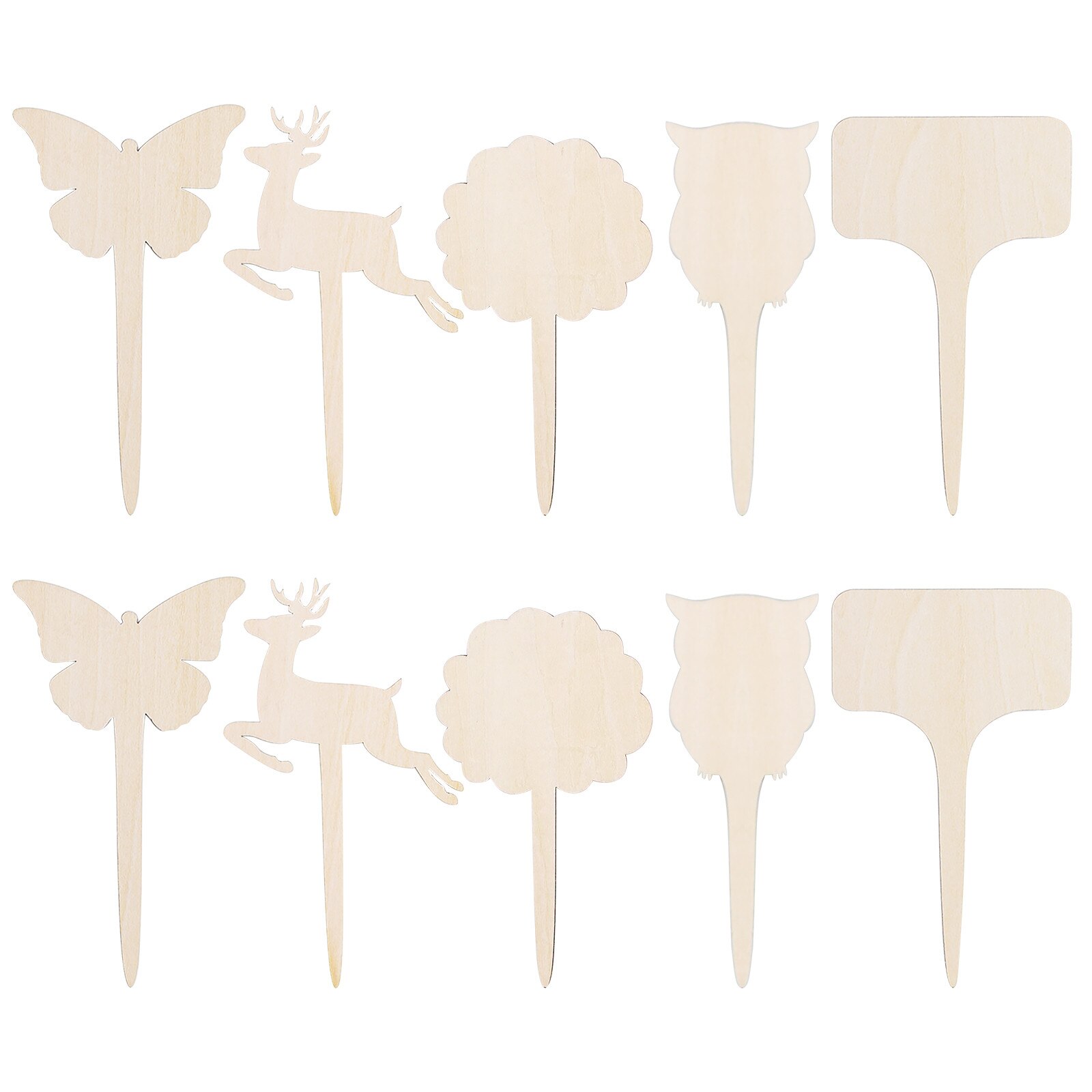 10pcs Plant Labels Signs Wooden Plant Tags Creativ... – Vicedeal