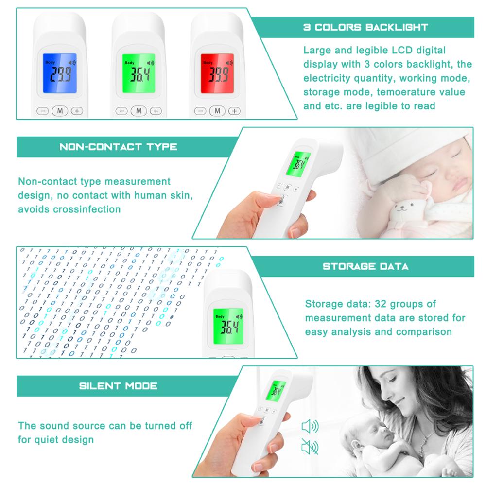 Infrarojo LCD Digital Forehead Thermometric Instru... – Grandado