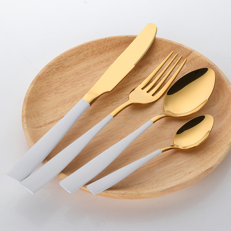 4-32Pcs Zwarte Goud Bestek Set Rvs Bestek Set Mes ... – Vicedeal