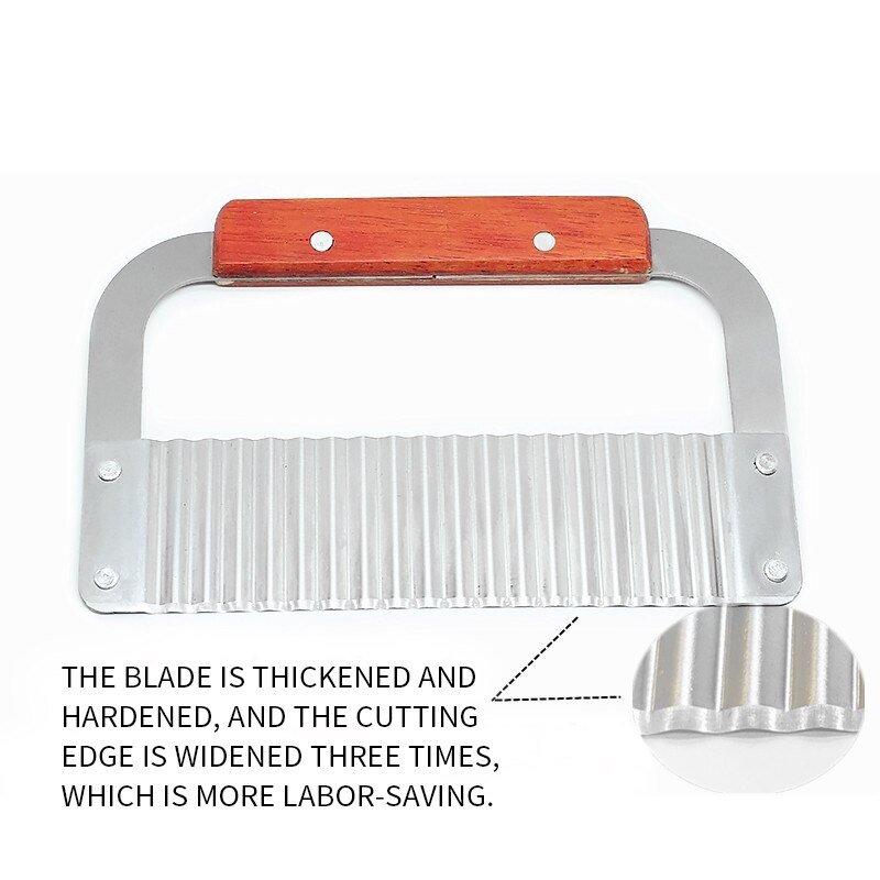 Wavy Crinkle Cutting Tool Stainless Steel Potato W... – Grandado