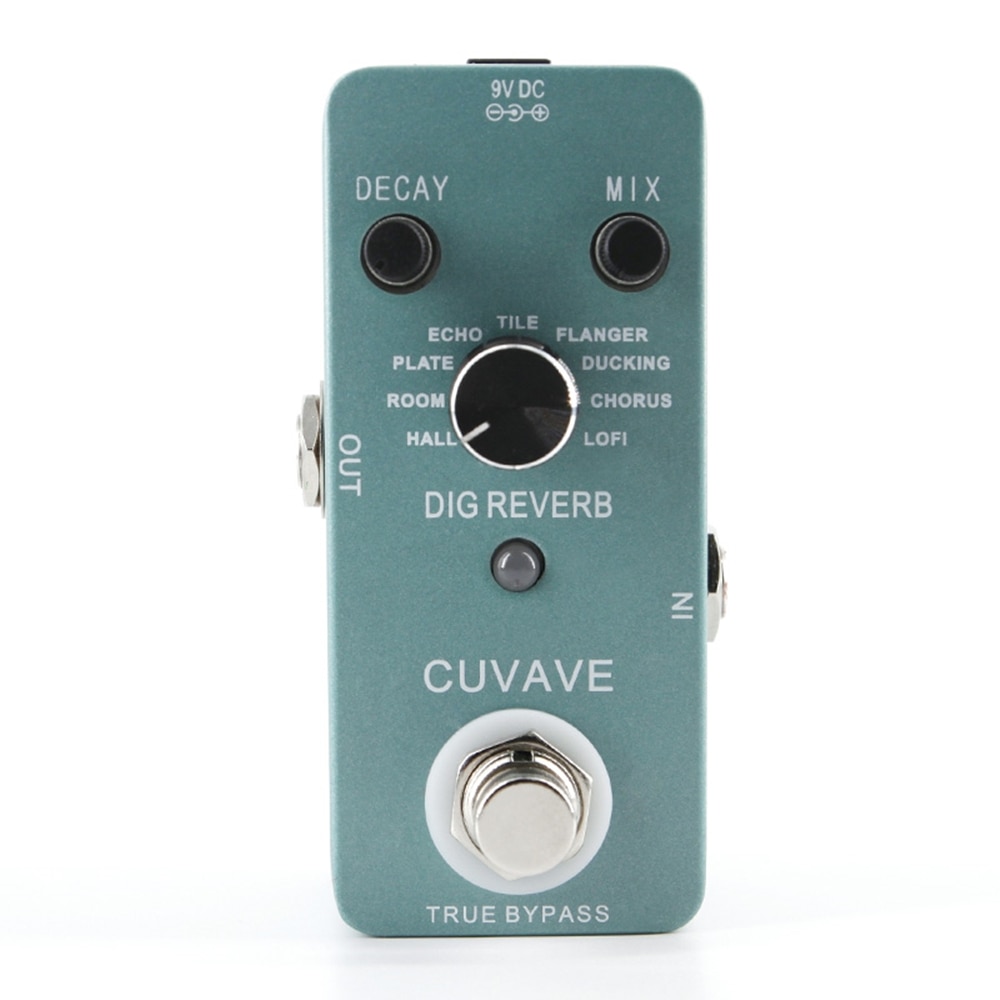Cuvave Mini Digital Reverb Guitar Effect Pedal 9 R... – Grandado