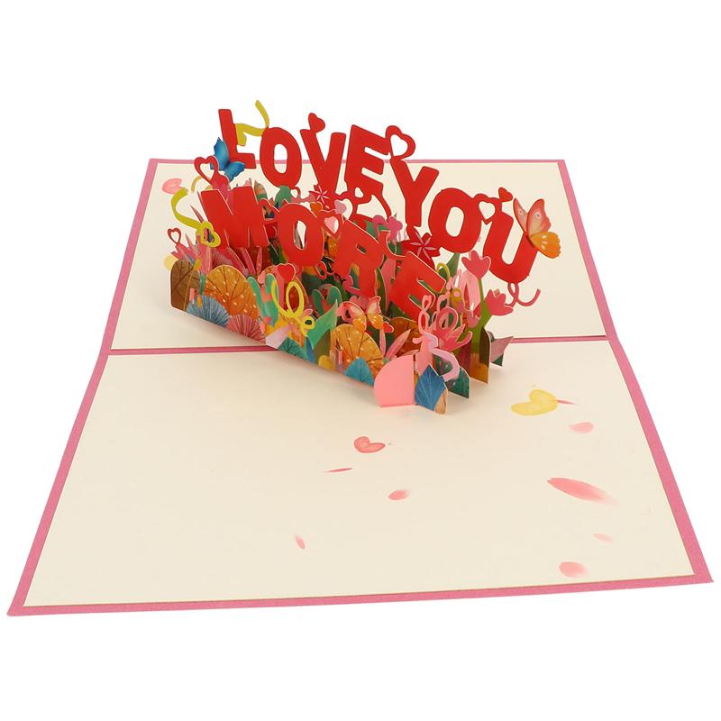 1 Set 3D Loving Blessing Card Greeting Cards Handm... – Vicedeal