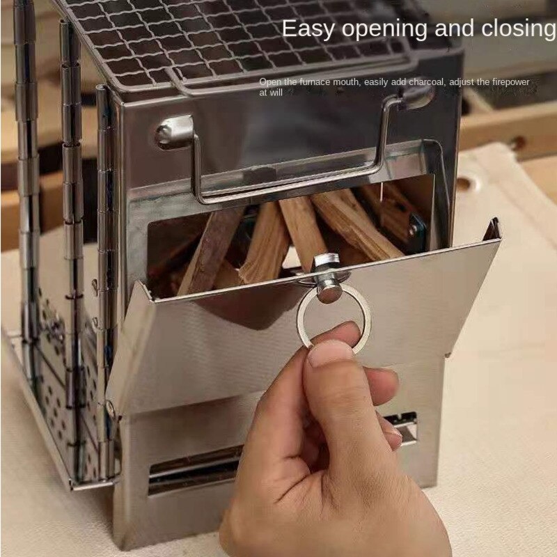 Firewood Stove Portable Camping Picnic BBQ Travel ... – Grandado