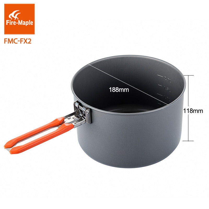 Fire Maple Camping Pot with Lid 2.5L Foldable Alum... – Grandado