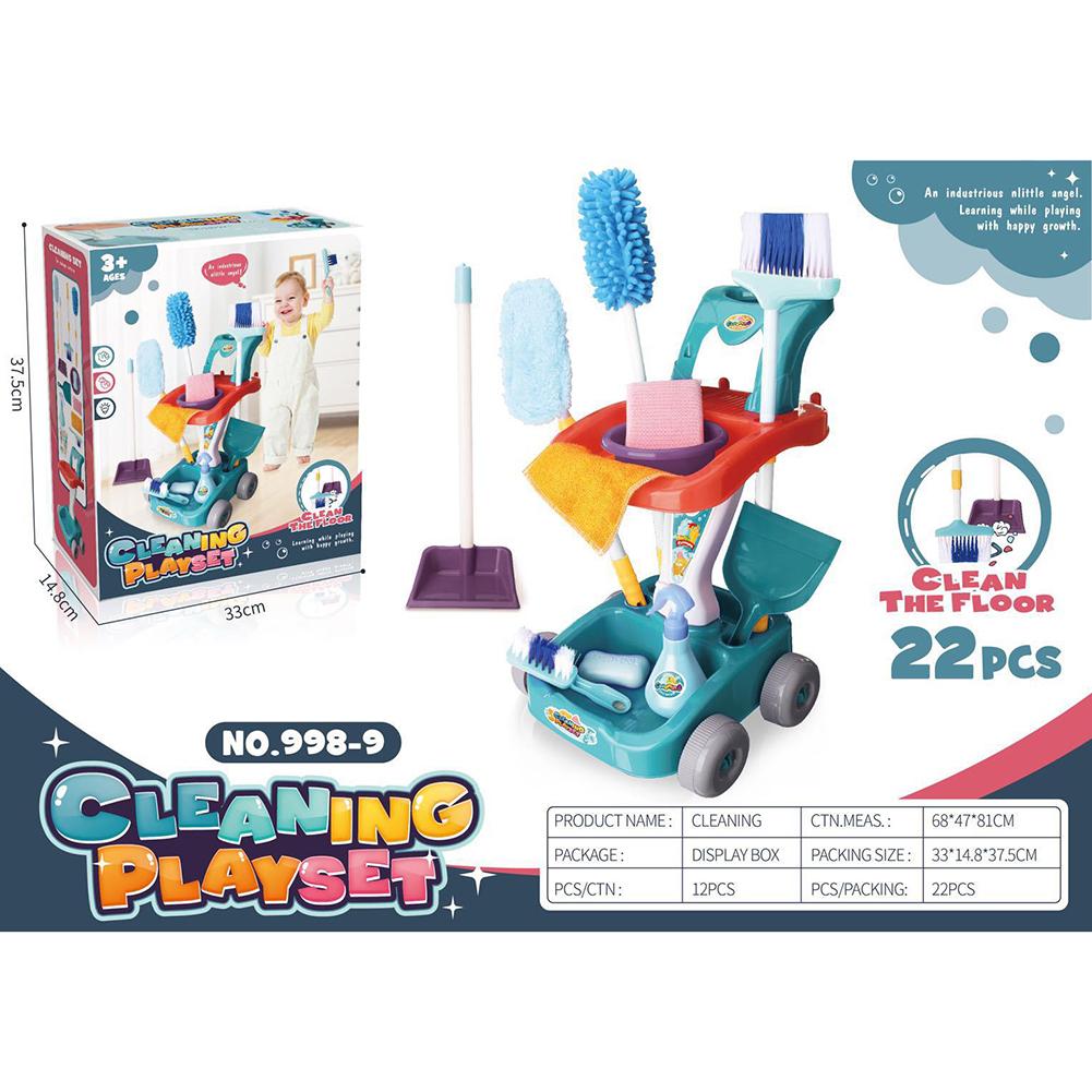 1 Set Of Children's Cleaning Tool Toy Plastic Hous... – Grandado