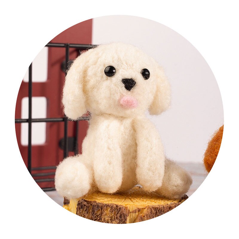 Jiwuo Wool Felt Poke Fun Teddy Dog Doll DIY Toy Cu... – Vicedeal
