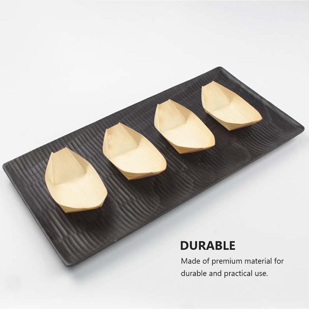 50Pcs Disposable Sushi Boat Sashimi Serving Dish B... – Grandado