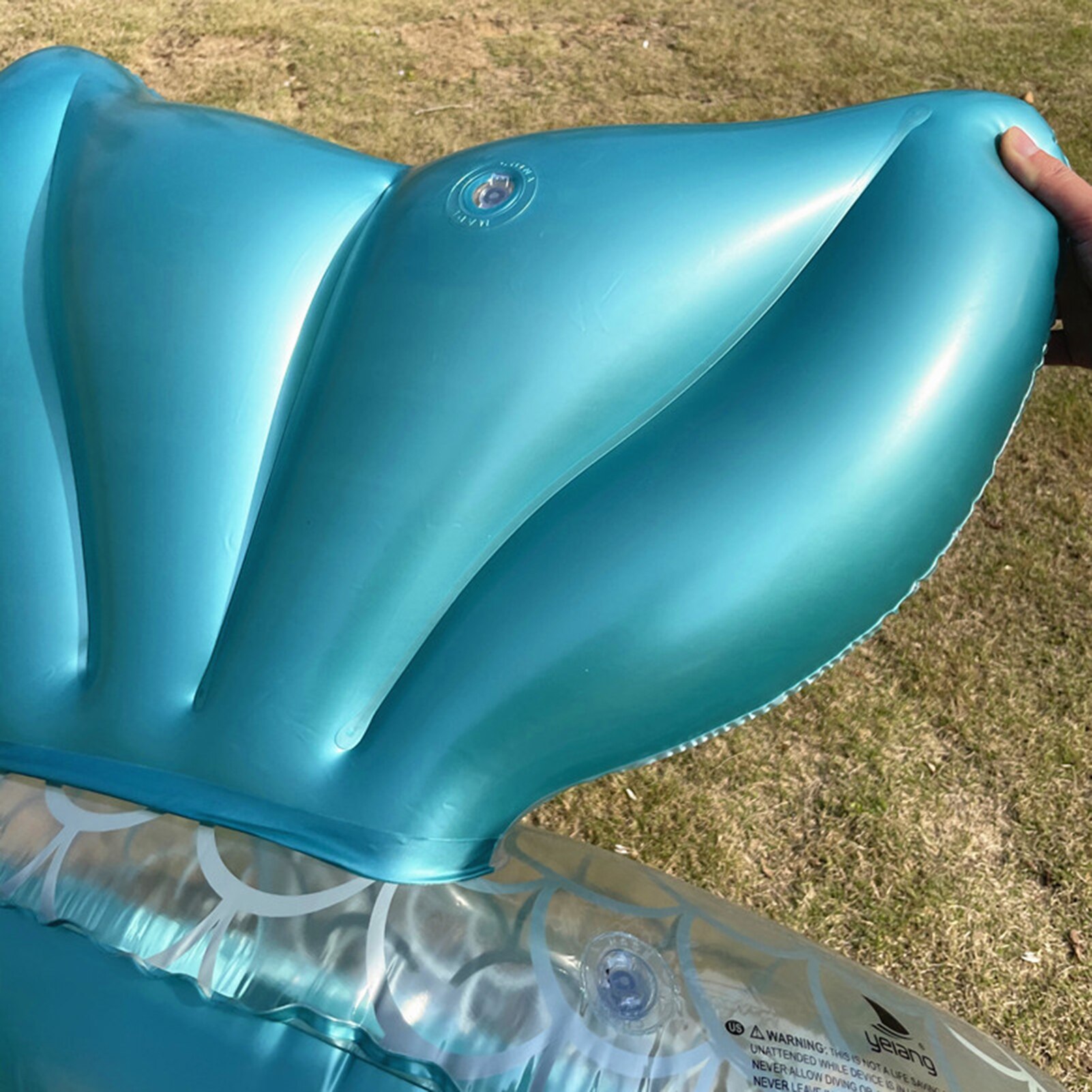 Cute Inflatable Mermaid Tail Swimming Ring Outdoor... – Grandado