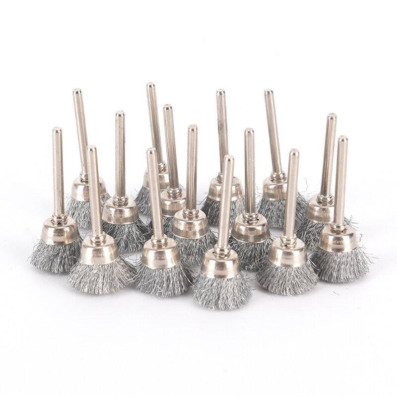 15pcs Wire Brushes Metal Rust Removing Wheels Stee... – Grandado