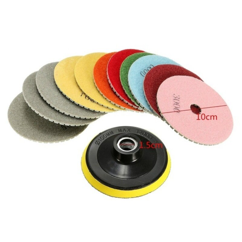 11Pcs/Set Diamond Polishing Pads Granite Wet / Dry... – Vicedeal