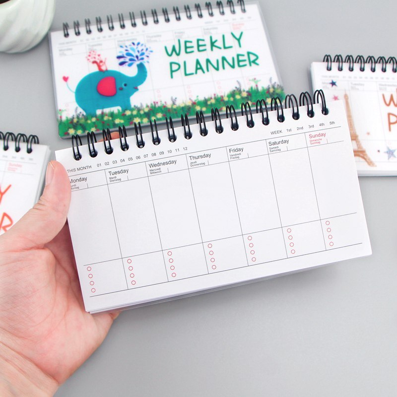 Kawaii dibujos animados bobina planificador semana... – Grandado