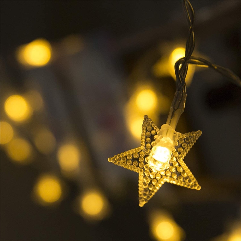 LED Star Light String Twinkle Garlands Battery Pow... – Grandado