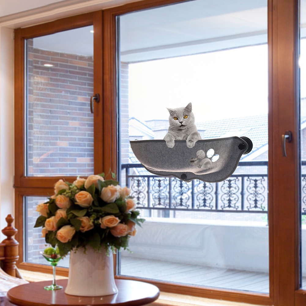 Pet Hammock Beds Bearing 20kg Cat Window Lounger S... – Grandado
